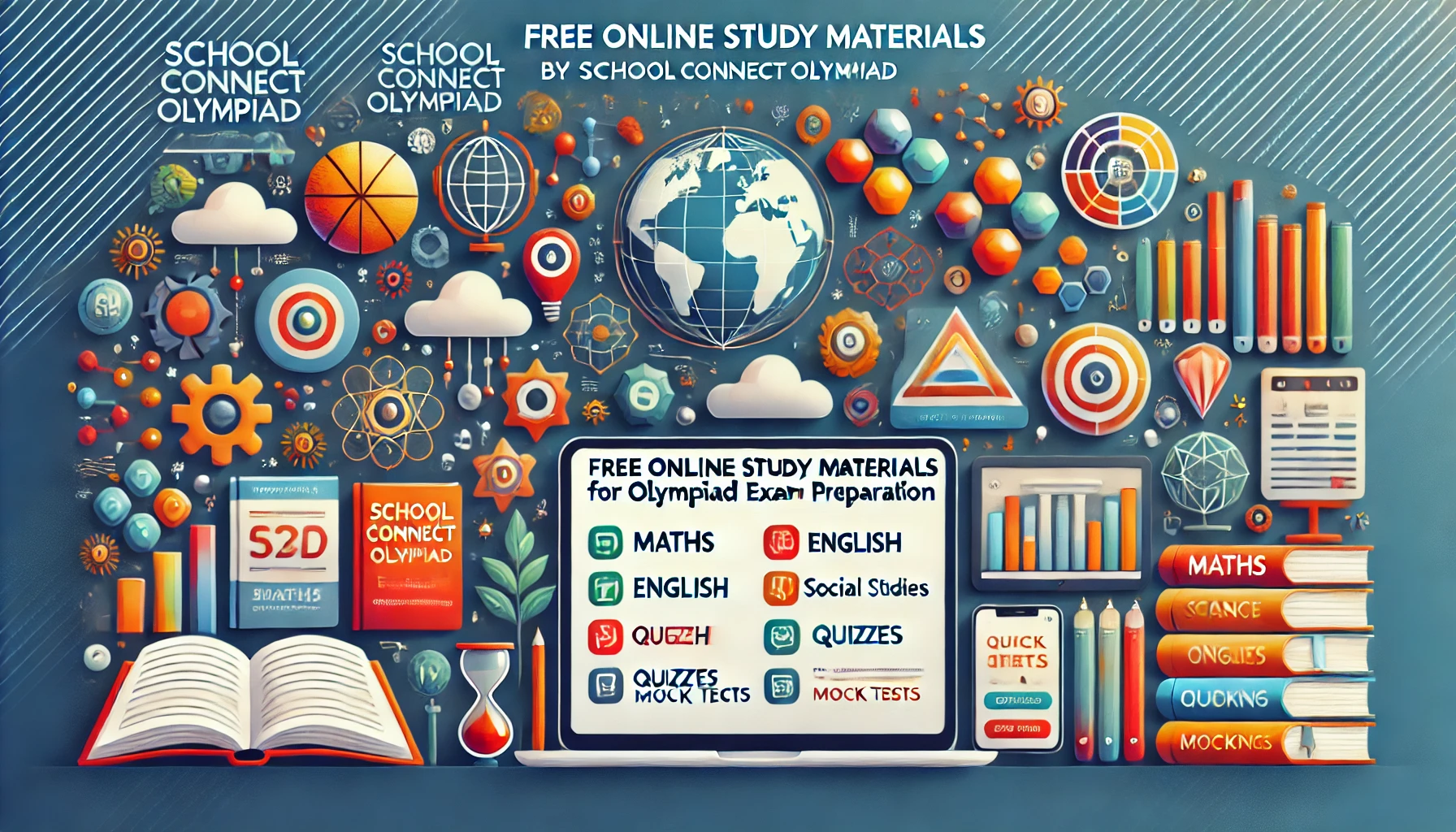 Free Study Materials and Mock Tests by School Connect Olympiad